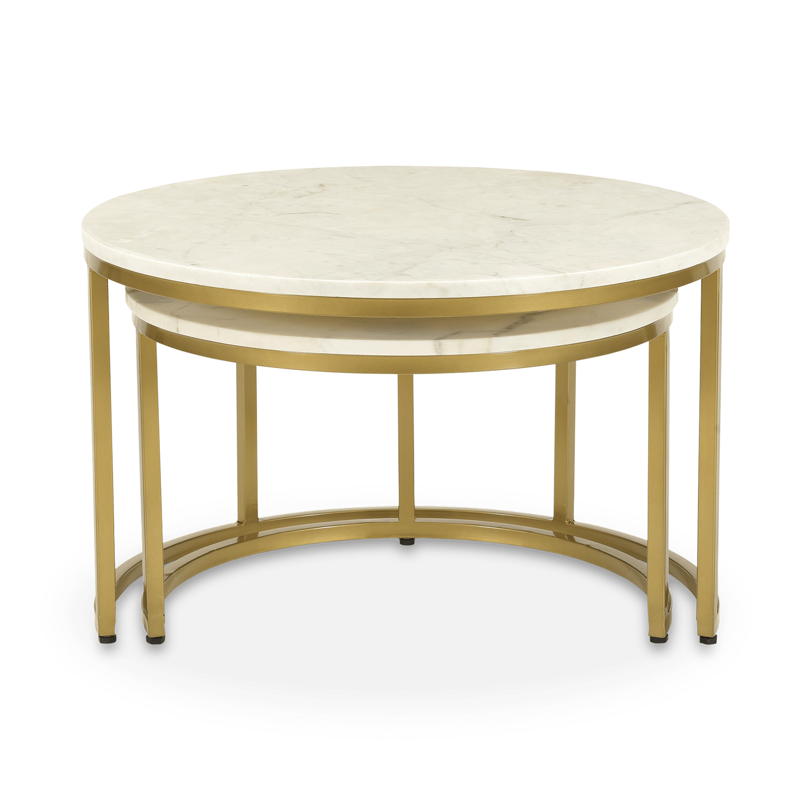 Set van 2 salontafels ZOE Marmer Wit | Y13150002095 | Ygo